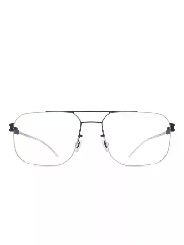 Mykita Rembert Geometric Frame Glasses - Silver