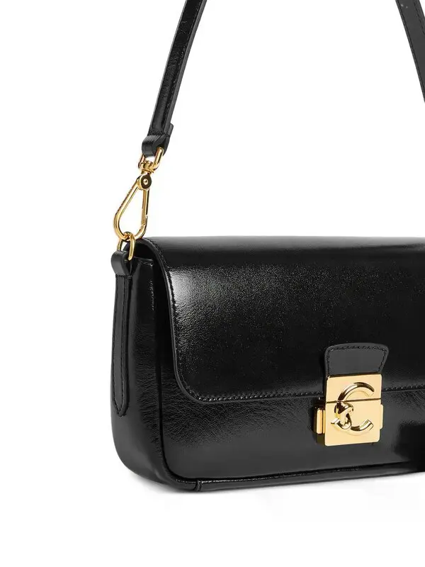 COCCINELLE Medium C-me Lock Shoulder Bag - Black