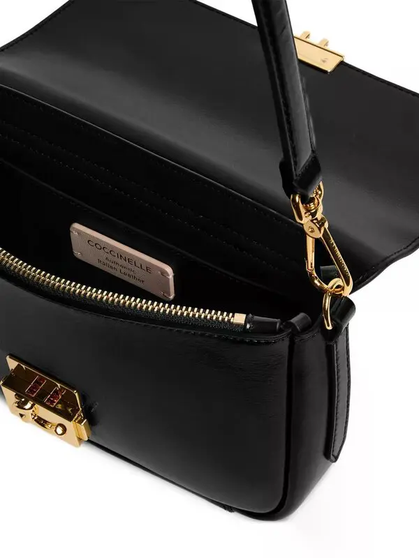 COCCINELLE Medium C-me Lock Shoulder Bag - Black