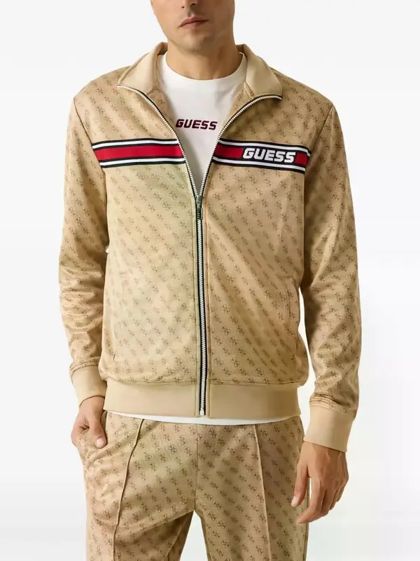 Guess Monogram Track Jacket - Neutrals
