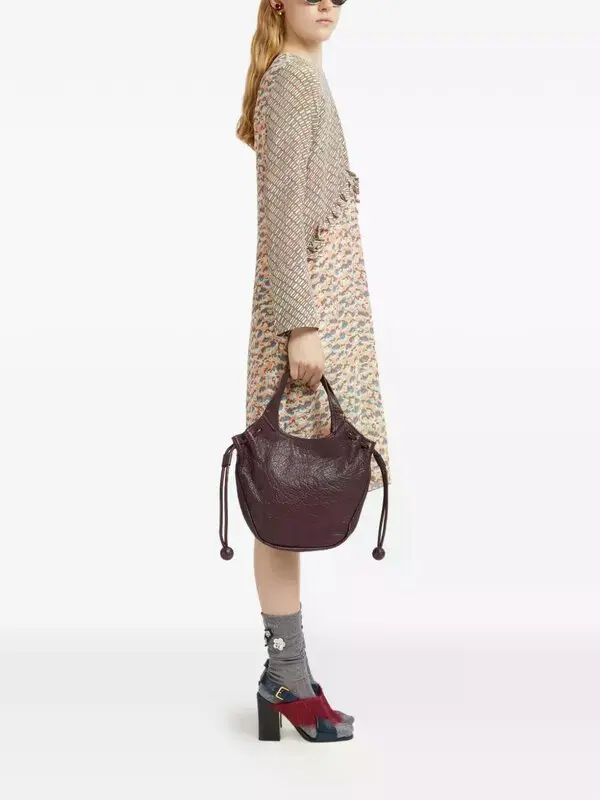 Marni Leather Trunkaroo Soft Small Tote Bag