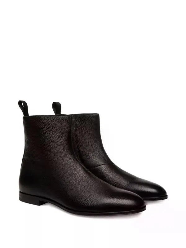 Bally Westminster Leather Zip Boots