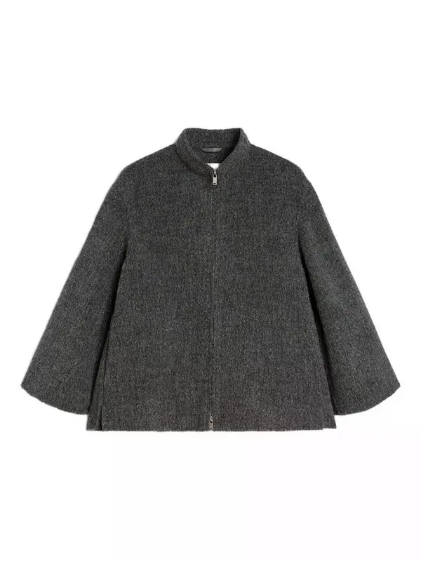 JIL SANDER Stand-up Collar Fleece Jacket