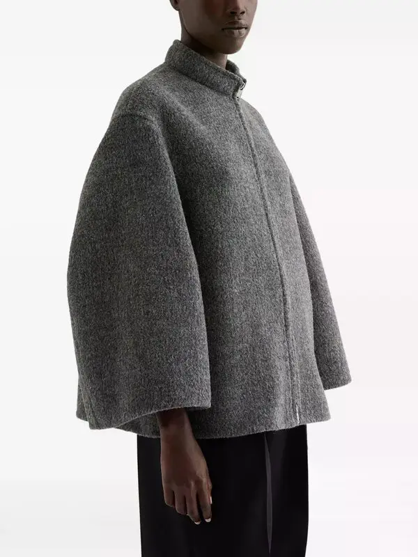 JIL SANDER Stand-up Collar Fleece Jacket