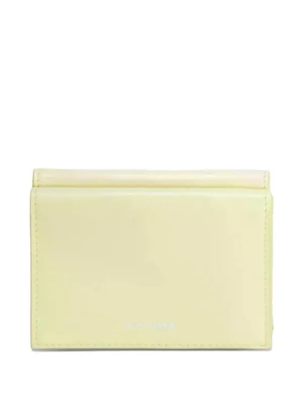 JIL SANDER Embossed Folded Mini Wallet - Yellow