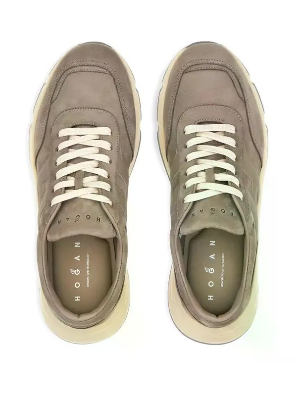 Hogan Hyperlight Logo-appliqué Sneakers - Brown