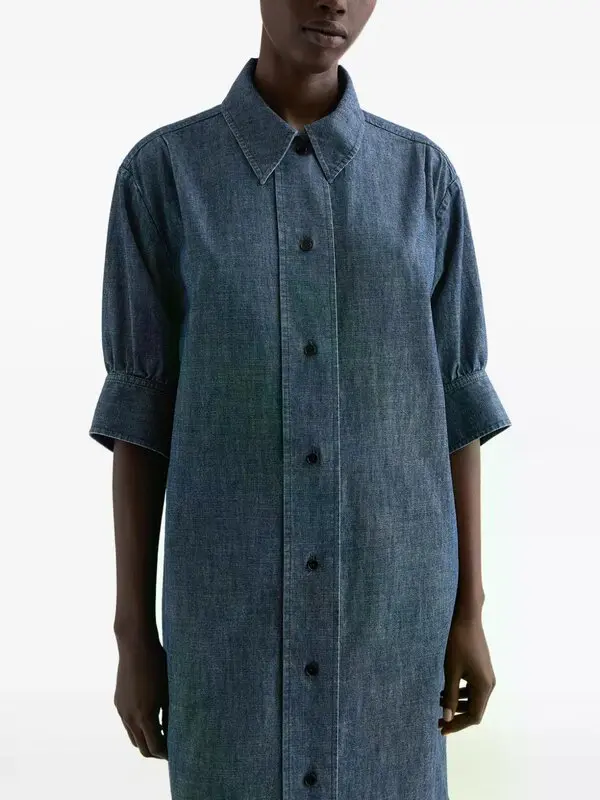 JIL SANDER Chambray Short-sleeve Dress