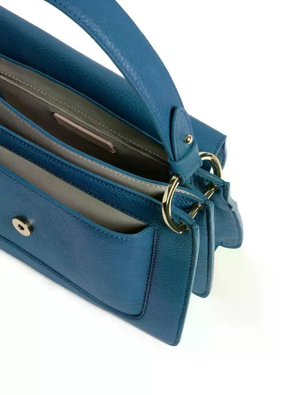 COCCINELLE Medium C-me Logo-detail Shoulder Bag - Blue