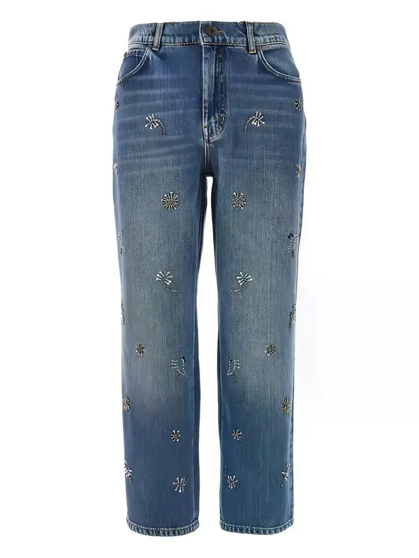 Max Mara Embellished Cropped Trousers