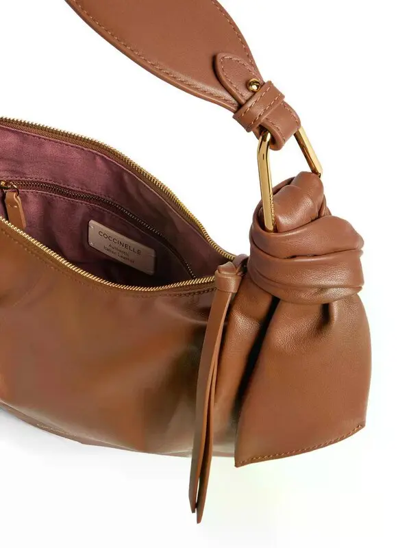 COCCINELLE Furoshiki Knotted Shoulder Bag - Brown