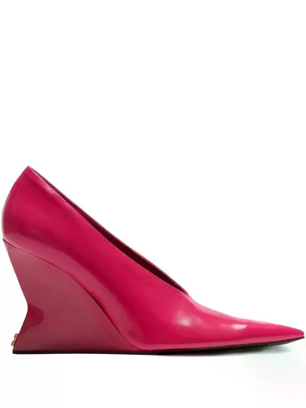 Balmain Wedge Pointed-toe Pumps - Pink
