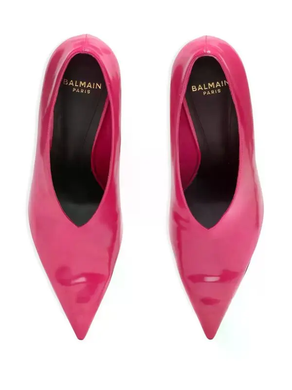 Balmain Wedge Pointed-toe Pumps - Pink