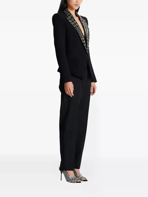 Balmain Embroidered Button Blazer