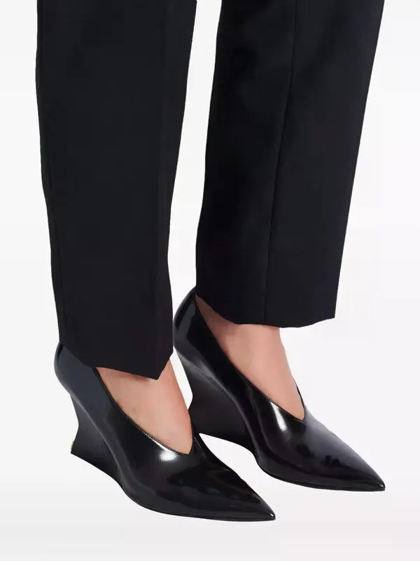 Balmain Wedge Pointed-toe Pumps - Black