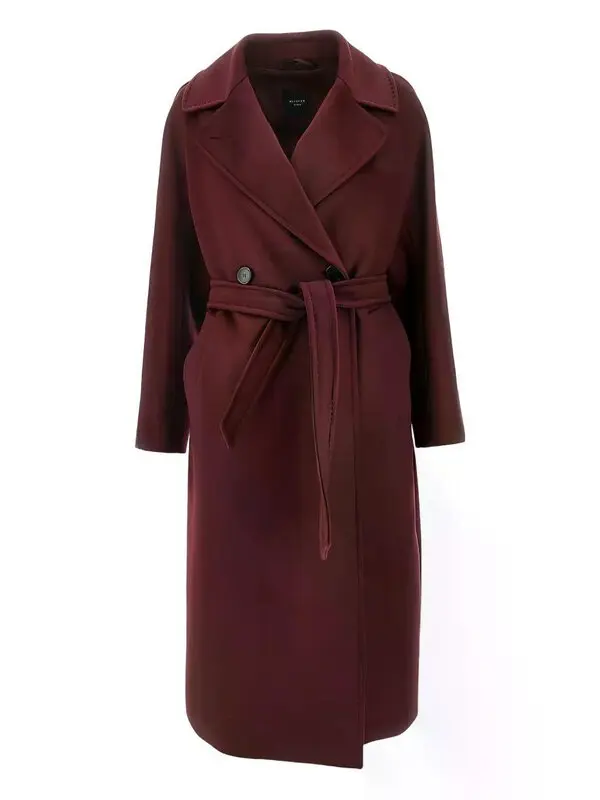 Max Mara Wool Double-breasted Belted Coat