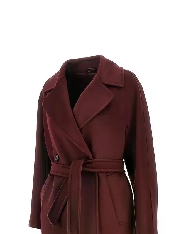 Max Mara Wool Double-breasted Belted Coat