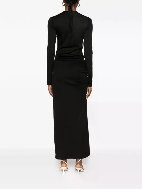 Christopher Esber Crystal-pendant Open-twist Midi Dress - Black
