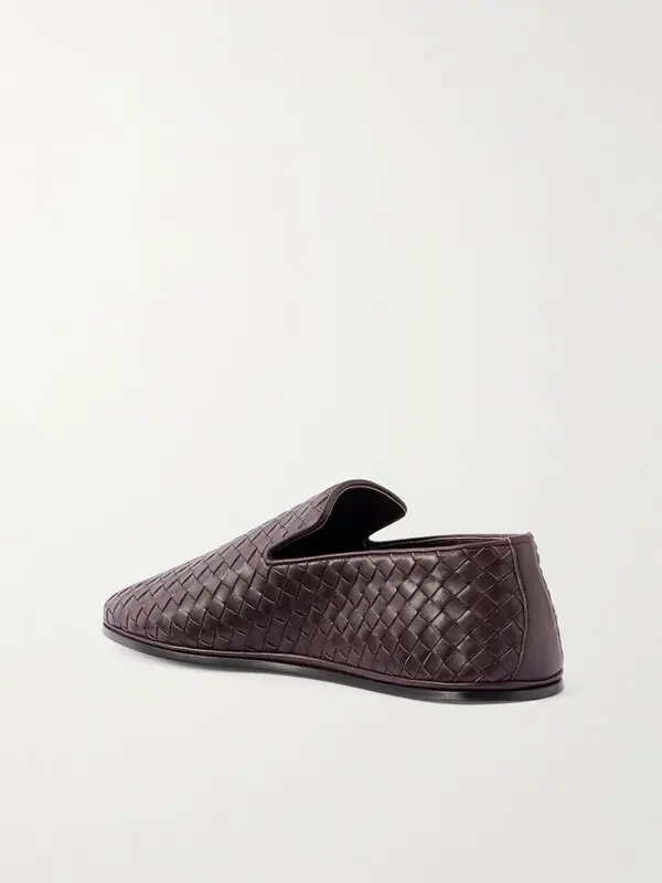 Bottega Veneta Intrecciato Full-grain Leather Slippers