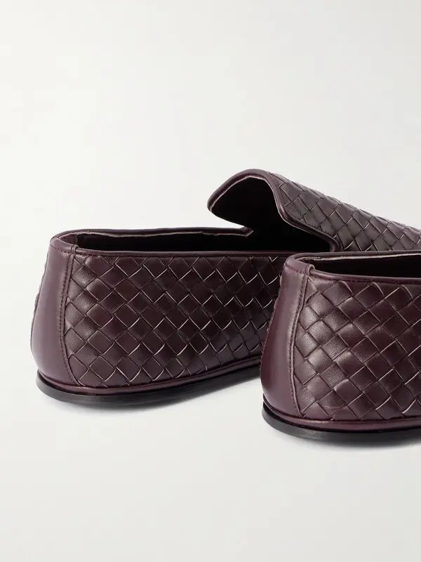 Bottega Veneta Intrecciato Full-grain Leather Slippers