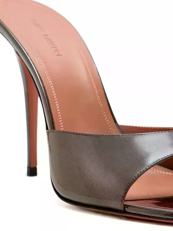 Amina Muaddi Elodie Patent Sandals