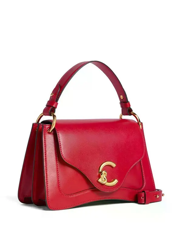 COCCINELLE Small Logo-plaque Shoulder Bag - Red