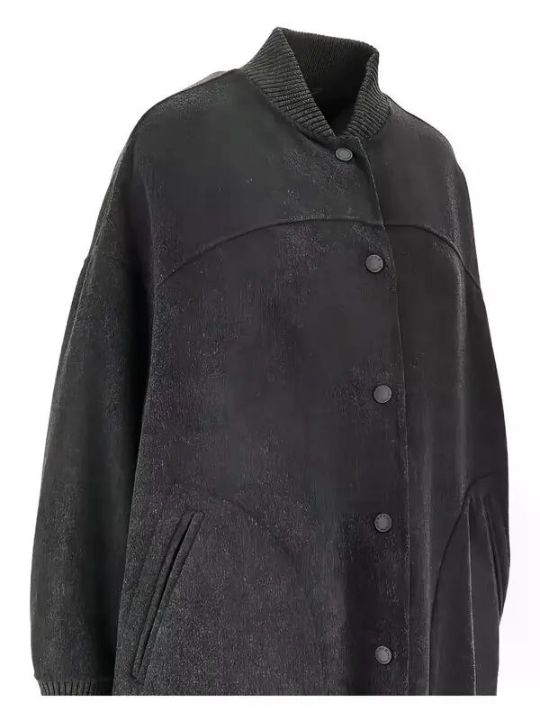 Max Mara Rib-knit Pocket Parka Coat