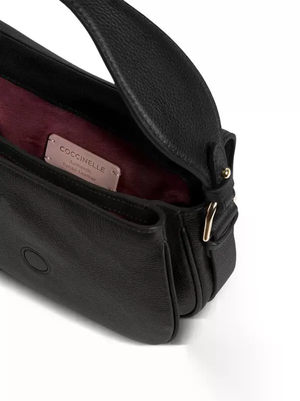 COCCINELLE Mavery Buckle-detail Shoulder Bag - Black