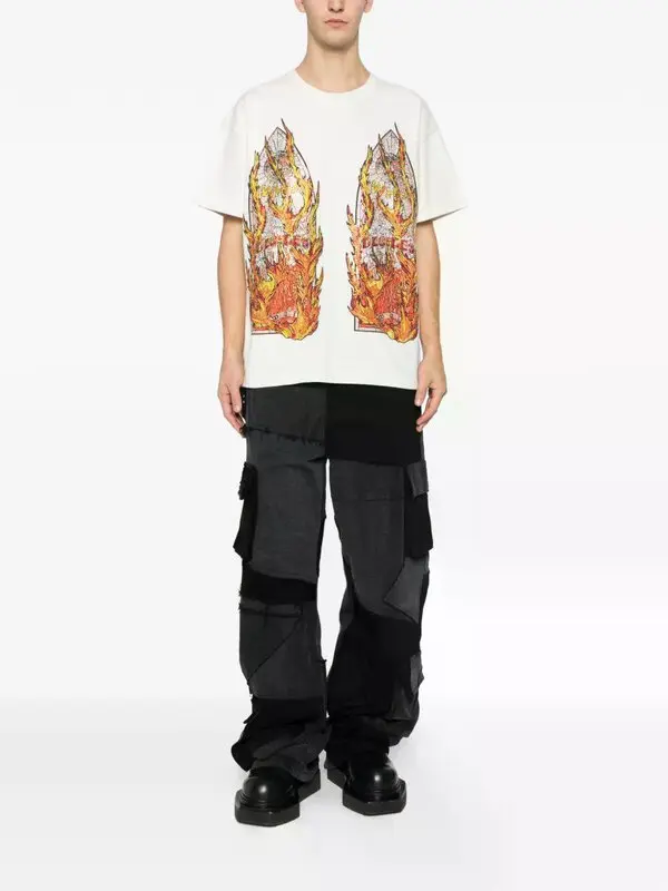 WHO DECIDES WAR Panelled Denim