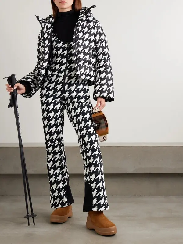 Perfect Moment Jg Houndstooth Ski Salopettes