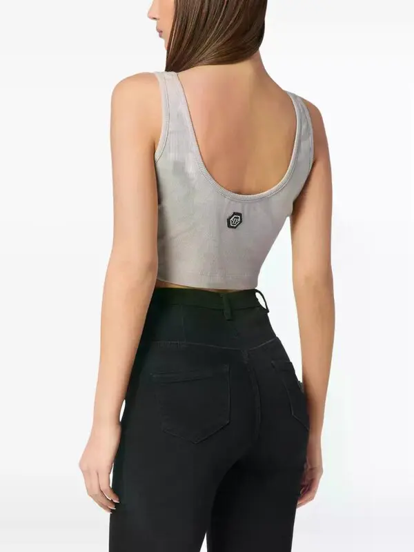 Philipp Plein Rhinestone-embellished Top