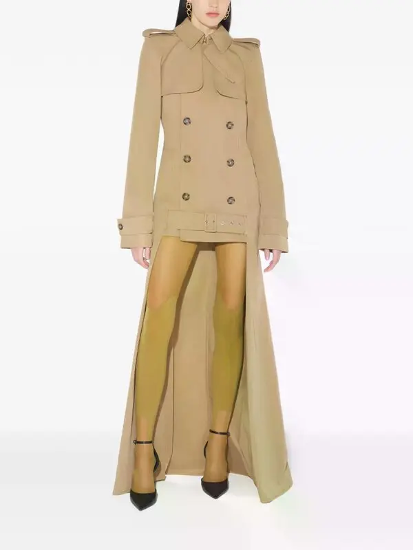 JEAN PAUL GAULTIER Buttoned Belted Trench Coat