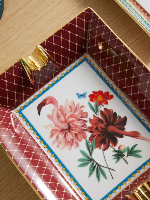 La DoubleJ Beto Val Gold-plated Porcelain Ashtray