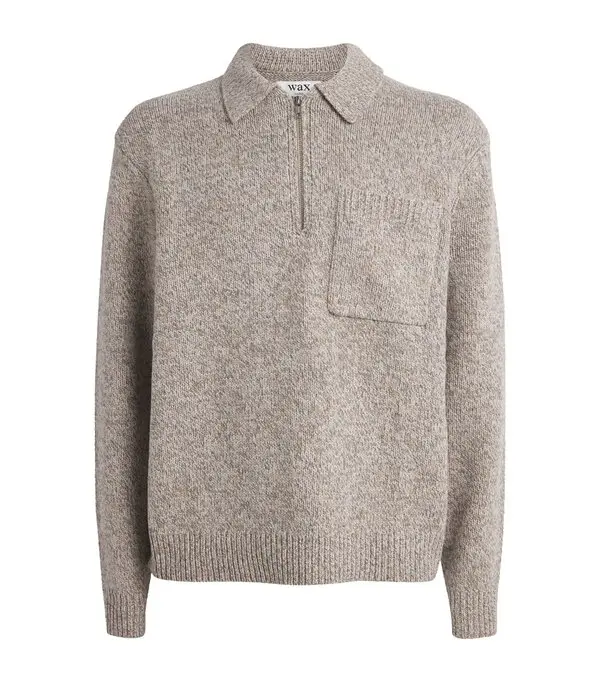 WAX LONDON Wool Alpha Polo Sweater