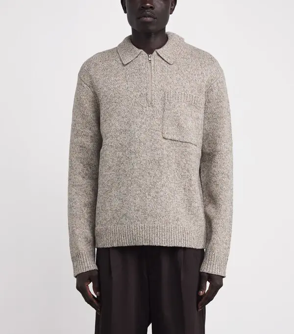 WAX LONDON Wool Alpha Polo Sweater