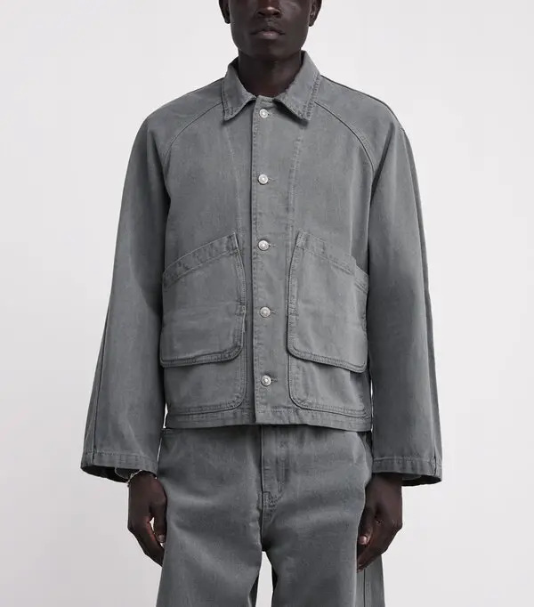 LE17SEPTEMBRE Garment-dyed Denim Jacket