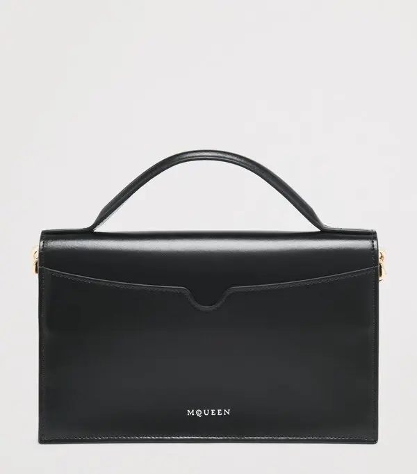 Alexander McQueen Leather Top-handle Bag With Skull Detail - Black
