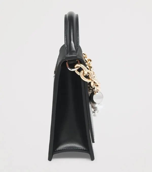 Alexander McQueen Leather Top-handle Bag With Skull Detail - Black