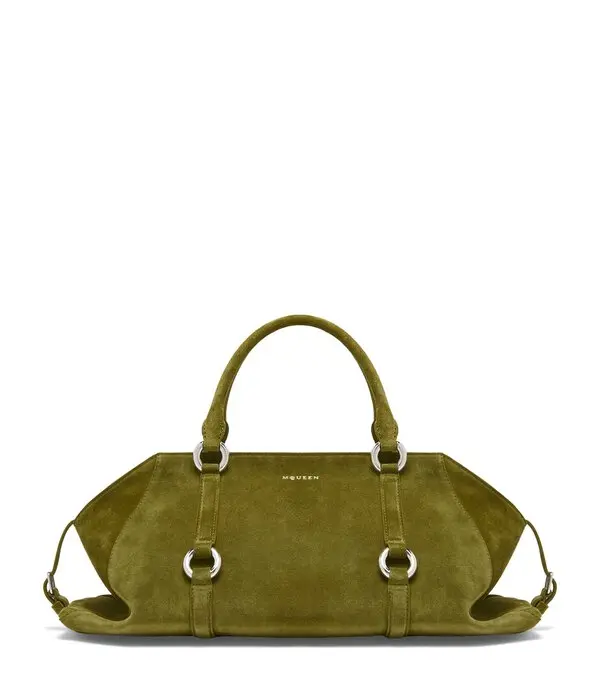 Alexander McQueen Suede Top-handle Bag - Green