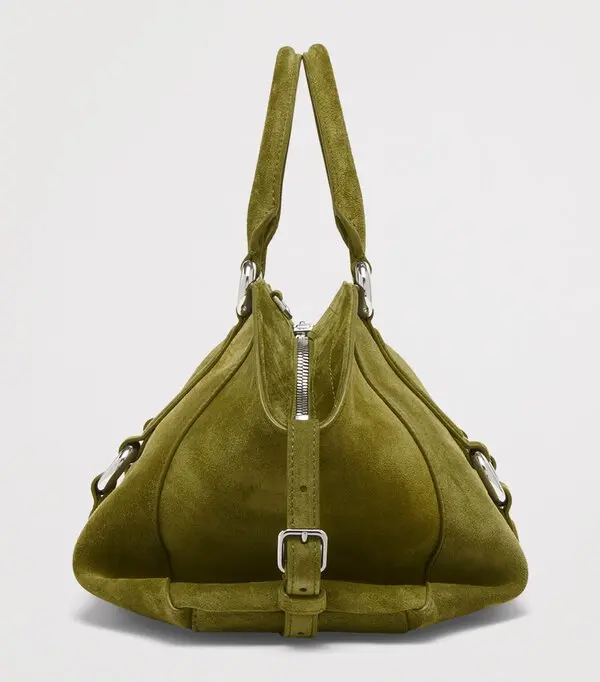 Alexander McQueen Suede Top-handle Bag - Green