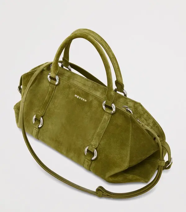 Alexander McQueen Suede Top-handle Bag - Green