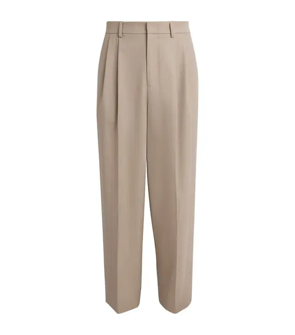 LE17SEPTEMBRE Wool-blend Pleated Straight Trousers