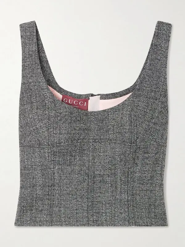 Gucci Wool-tweed Top