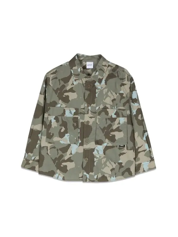 Aspesi Camou Shirt Jacket - Multicolour