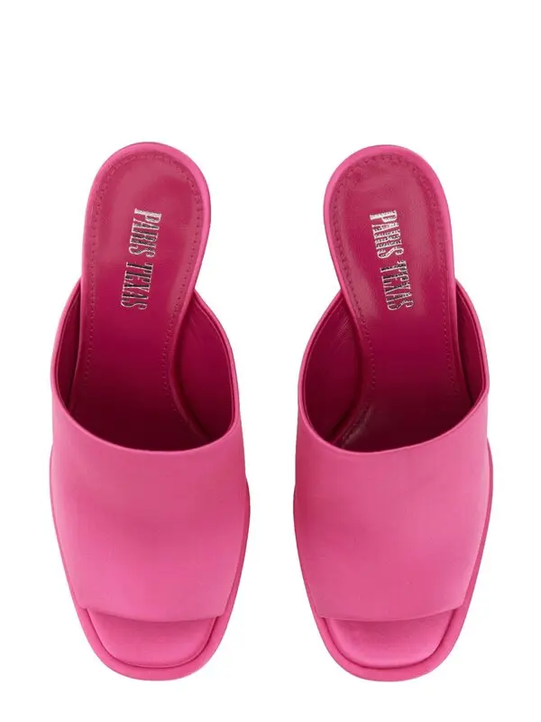 Paris Texas Sasha Mules - Fuchsia