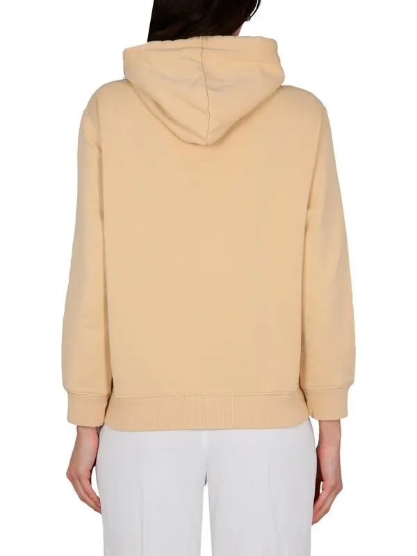 LANVIN Sweatshirt With Logo Embroidery - Beige