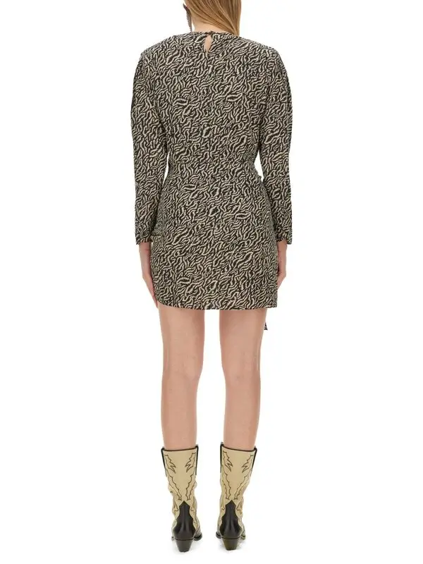 MARANT ETOILE Dulce Printed Mini Dress - Multicolour