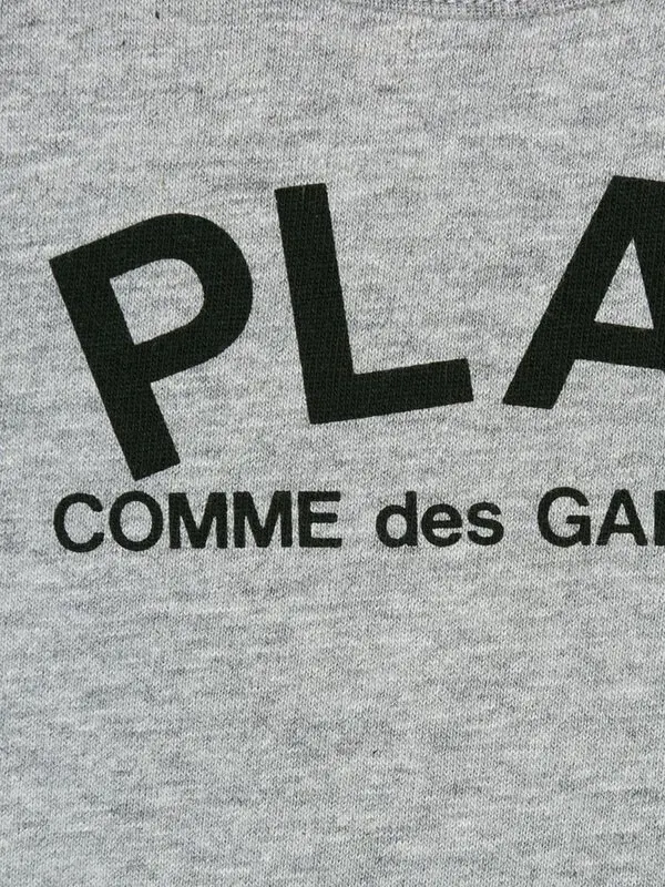 Play Comme Des Garcon Logo T-shirt - Grey