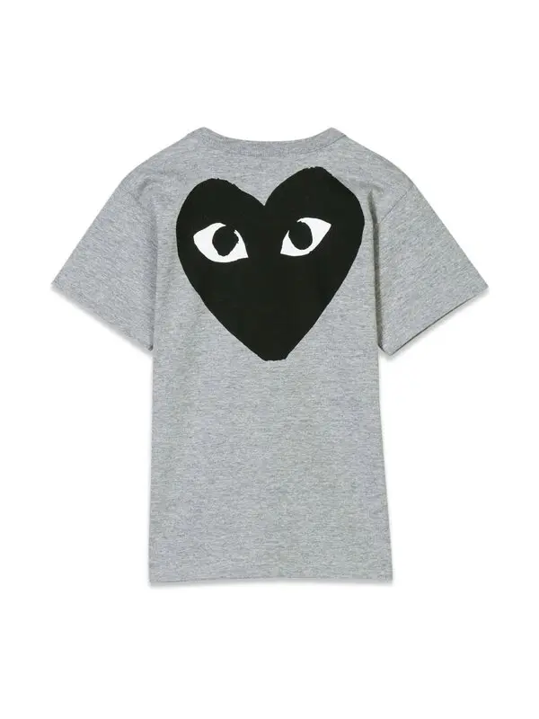 Play Comme Des Garcon Logo T-shirt - Grey