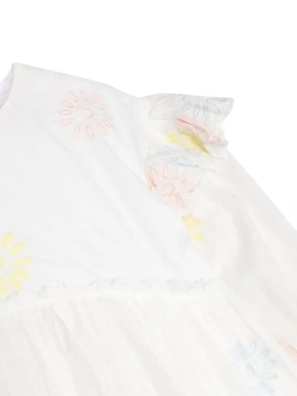 Stella McCartney 3/4 Sleeve Embroidered Dress