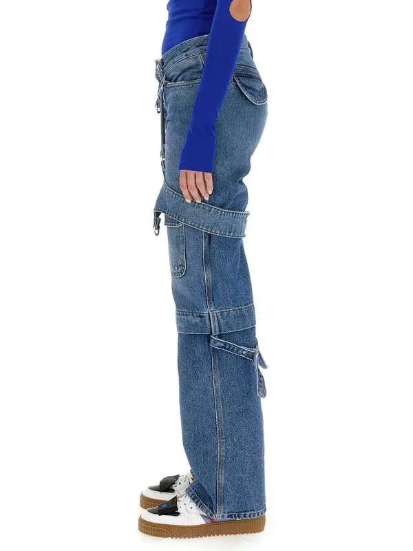 Off-White Regular Fit Cargo Jeans